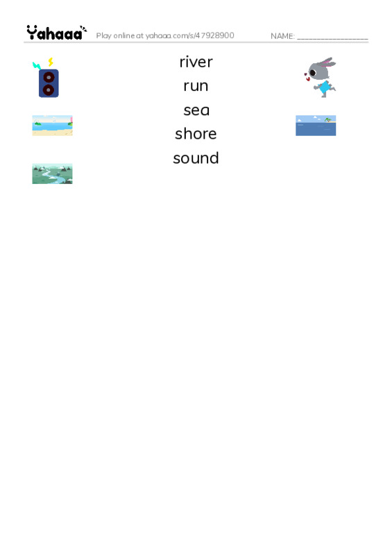 Free worksheet on Common Nouns in English: water 5 - Three | Yahaaa!