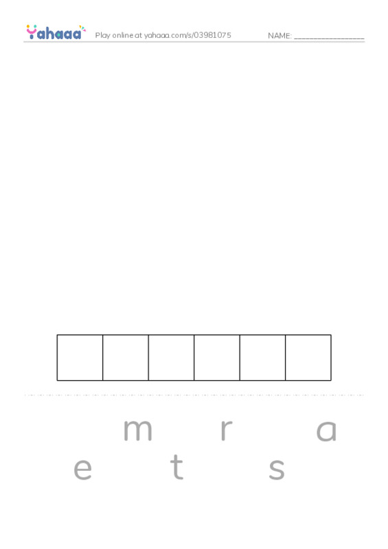 Free worksheet on RAZ Vocabulary A: The Forest - Word | Yahaaa!