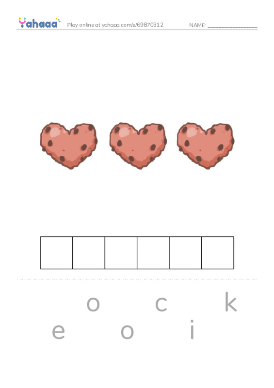 Free worksheet on RAZ Vocabulary AAA: Too Many Sweets - Word | Yahaaa!