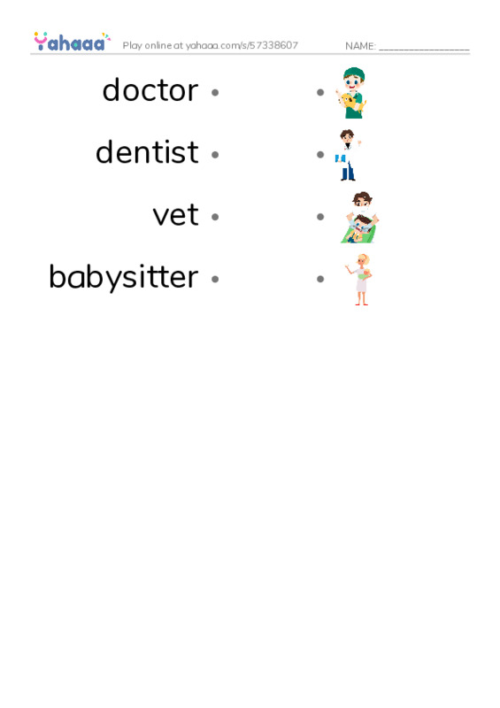 Free worksheet on RAZ Vocabulary D: Caretakers - Write | Yahaaa!