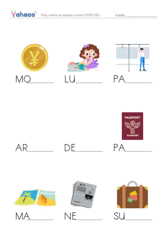 Free worksheet on FF4 UNIT 8 - Worksheet to fill in words | Yahaaa!