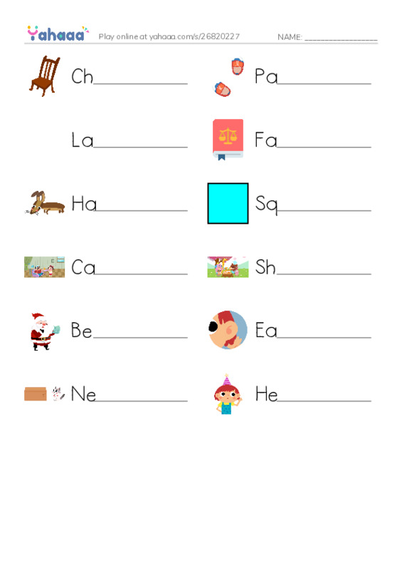 Free worksheet on Dictation Practice - Worksheet writing row | Yahaaa!