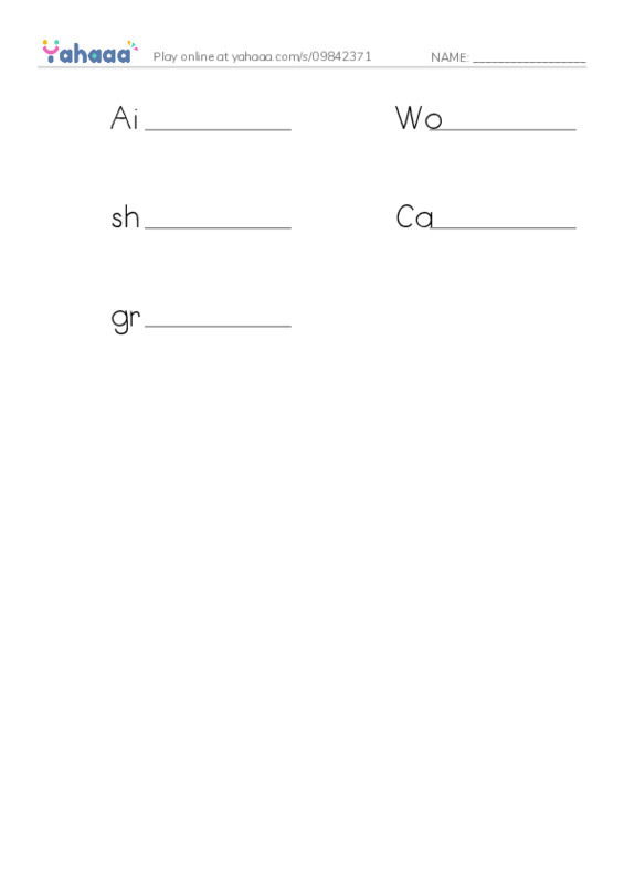 Free worksheet on Grocery Store - Worksheet writing row | Yahaaa!