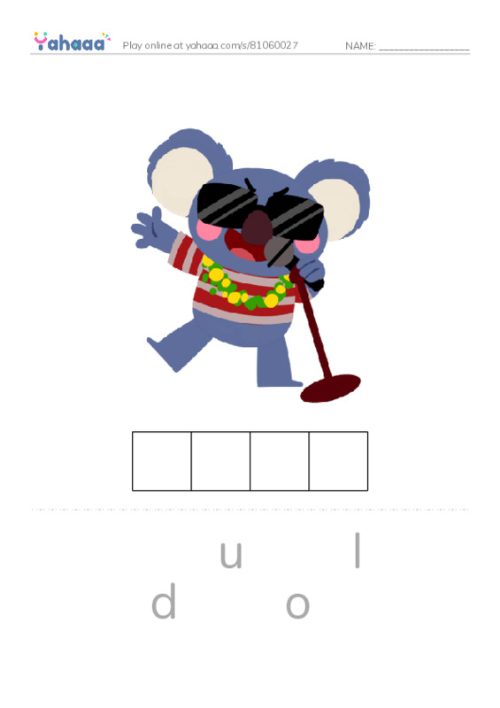 Free worksheet on I can be RAZ level C - Word puzzles | Yahaaa!