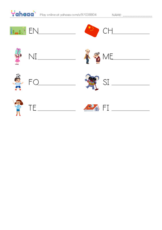 Free worksheet on NICE TO MEET YOU - Worksheet writing row | Yahaaa!